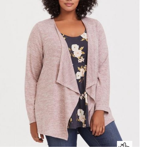 torrid | Sweaters | Torrid Super Soft Plush Cardigan Drape Front | Poshmark